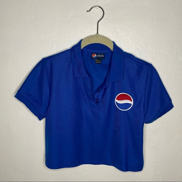 Forever 21 | Tops | Pepsi Logo Polo Crop Top | Poshmark